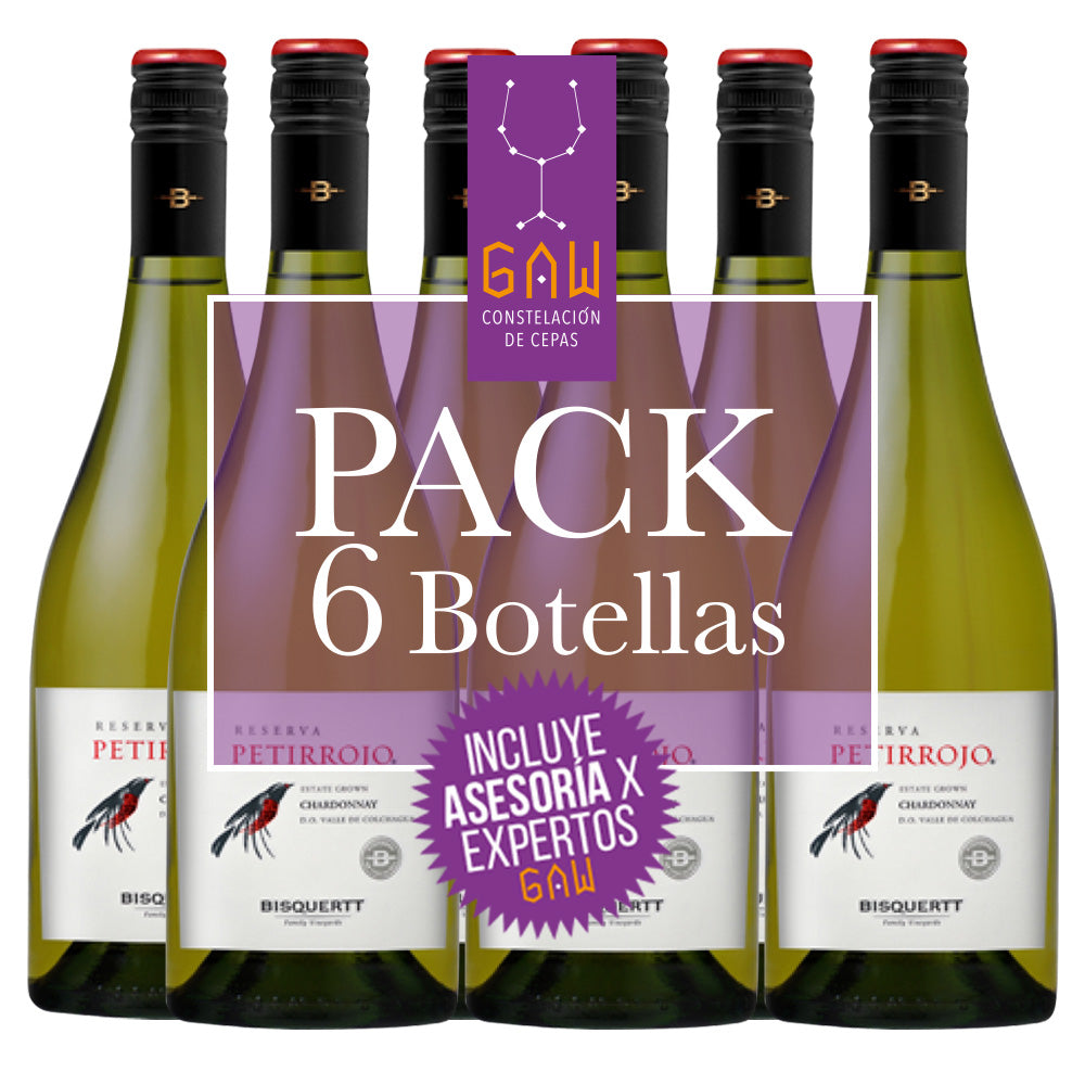 Pack Vinos Petirrojo Chardonnay Reserva – Gaw Vinos